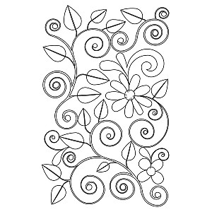 flower rectangle 002 Digital Pattern | Sweet Dreams Quilt Studio ...