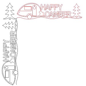happy camper border 003 Digital Pattern | Sweet Dreams Quilt Studio ...