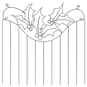 holly piano key border 002 Digital Pattern | Sweet Dreams Quilt Studio ...