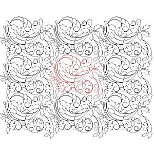 holly swirl pano 001 Digital Pattern | Sweet Dreams Quilt Studio - Edge ...