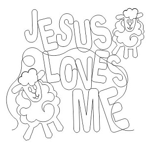 jesus loves me Digital Pattern | Sweet Dreams Quilt Studio - Edge to ...