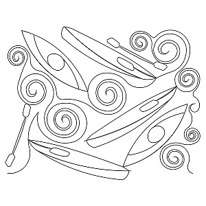 kayak pano 001 Digital Pattern | Sweet Dreams Quilt Studio - Edge to ...