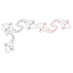 koi border Digital Pattern | Sweet Dreams Quilt Studio - Digital ...