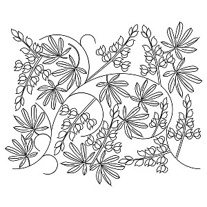 lupine pano 001 Digital Pattern | Sweet Dreams Quilt Studio - Edge to ...