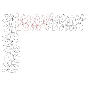 leaf border 008 Digital Pattern | Sweet Dreams Quilt Studio - Digital ...