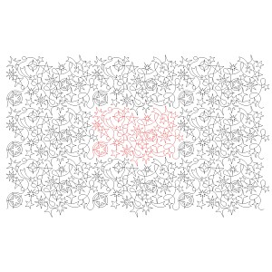 many stars e2e 001 - Edge to Edge Quilting Patterns