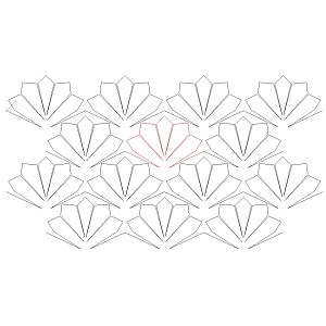 modern clamshell 007 Digital Pattern | Sweet Dreams Quilt Studio - Edge ...