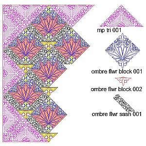 Ombre Flower Bouquet Bundle - Digital Bundles Patterns | Sweet Dreams ...