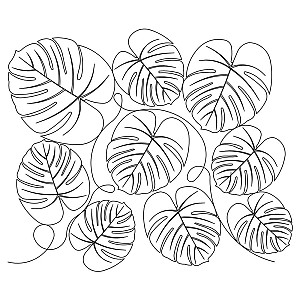 palm leaves pano 001 Digital Pattern | Sweet Dreams Quilt Studio - Edge ...