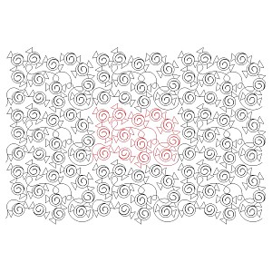 peppermint candy e2e 001 - Edge to Edge Quilting Patterns