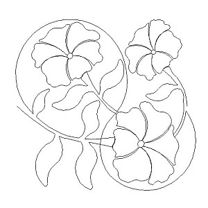 petunia border Digital Pattern | Sweet Dreams Quilt Studio - Digital ...