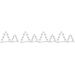 pine tree border Digital Pattern | Sweet Dreams Quilt Studio - Digital ...