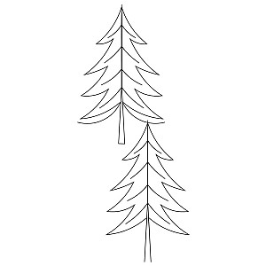 pine tree e2e 003 - Edge to Edge Quilting Patterns