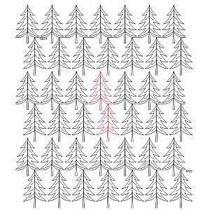 pine tree e2e 003 - Edge to Edge Quilting Patterns