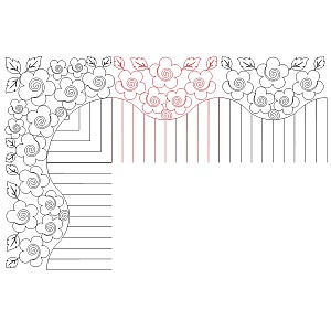 posey piano key border 001 Digital Pattern | Sweet Dreams Quilt Studio ...