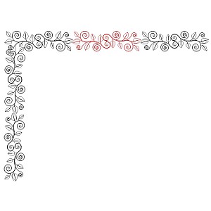 pretty whimsy border 001 Digital Pattern | Sweet Dreams Quilt Studio ...