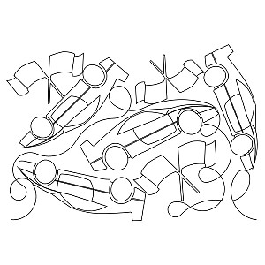 race car e2e 001 - Edge to Edge Quilting Patterns