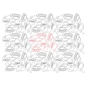 race car e2e 003 - Edge to Edge Quilting Patterns