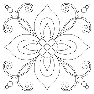rangoli block 002 Digital Pattern | Sweet Dreams Quilt Studio - Digital ...