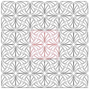 repetitive feather pano 001 Digital Pattern | Sweet Dreams Quilt Studio ...