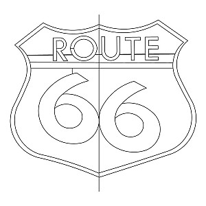route 66vert border 001 Digital Pattern | Sweet Dreams Quilt Studio ...