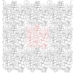 sailing ships Digital Pattern | Sweet Dreams Quilt Studio - Edge to ...