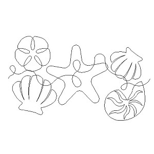 seashell border Digital Pattern | Sweet Dreams Quilt Studio - Digital ...
