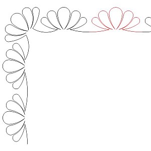 simple feather border 001 - Digital Borders/Borders Corners Patterns ...