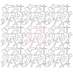 simply crosses pano 003 Digital Pattern | Sweet Dreams Quilt Studio ...