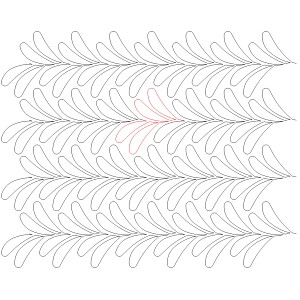 simply feather e2e 001 - Edge to Edge Quilting Patterns