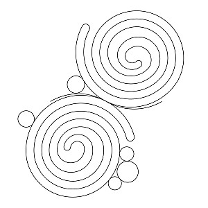 snail spiral pano 002 - Edge to Edge Quilting Patterns