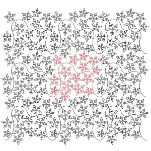 snowflake pano 001 Digital Pattern | Sweet Dreams Quilt Studio - Edge ...