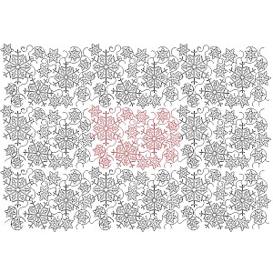 snowflake pano 003 Digital Pattern | Sweet Dreams Quilt Studio - Edge ...