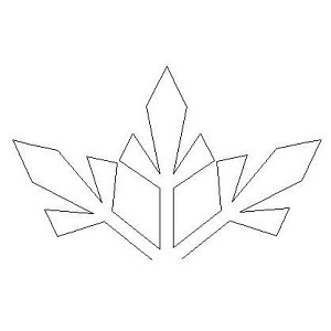 snowflake simple 3 half Digital Pattern | Sweet Dreams Quilt Studio ...