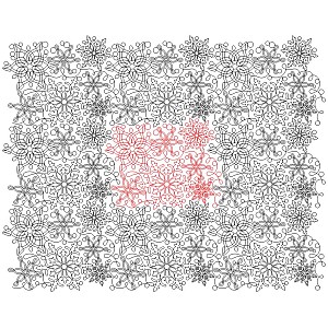 snowflake trio pano 001 Digital Pattern | Sweet Dreams Quilt Studio ...