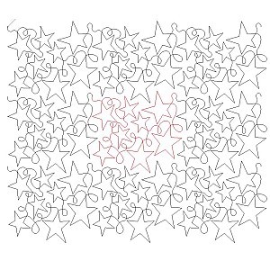 stars and loops 3 Digital Pattern | Sweet Dreams Quilt Studio - Edge to ...