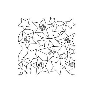stars swirls sq 001 Digital Pattern | Sweet Dreams Quilt Studio - Edge ...