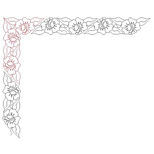 sweetheart rose brd crn 001 Digital Pattern | Sweet Dreams Quilt Studio ...