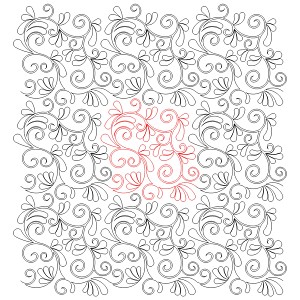 swirl paisley e2e 002 - Edge to Edge Quilting Patterns