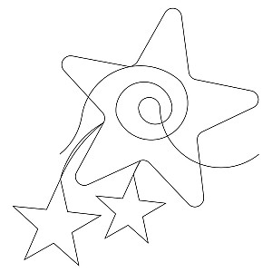 swirl star pano 001 Digital Pattern | Sweet Dreams Quilt Studio - Edge ...