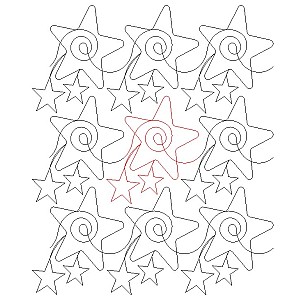 swirl star pano 001 Digital Pattern | Sweet Dreams Quilt Studio - Edge ...