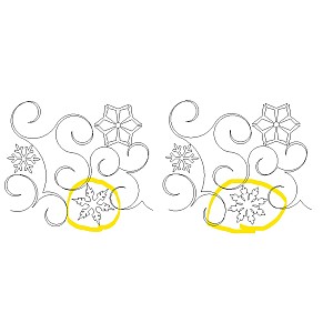 swirling snowflakes pano 002 - Edge to Edge Quilting Patterns