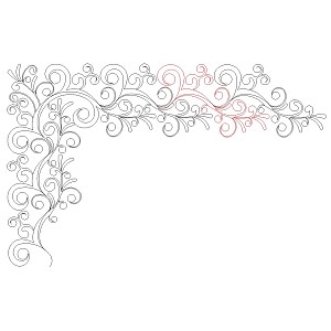 swoop border 001 Digital Pattern | Sweet Dreams Quilt Studio - Digital ...