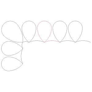 teardrop border 002 Digital Pattern | Sweet Dreams Quilt Studio ...