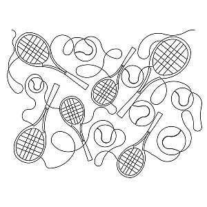 tennis anyone 001 Digital Pattern | Sweet Dreams Quilt Studio - Edge to ...
