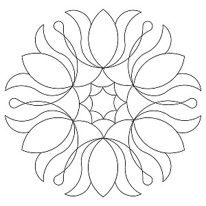 twirling tulips 4 Digital Pattern | Sweet Dreams Quilt Studio - Digital ...