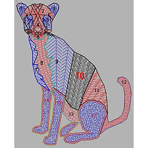 violet cheetah 011 Digital Pattern | Sweet Dreams Quilt Studio ...