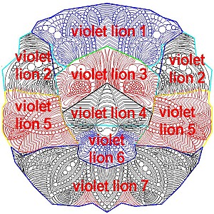 Violet Lion Digital Pattern | Sweet Dreams Quilt Studio - Digital ...