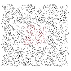 volleyball pano 002 Digital Pattern | Sweet Dreams Quilt Studio - Edge ...
