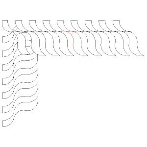 wave border 001 Digital Pattern | Sweet Dreams Quilt Studio - Digital ...